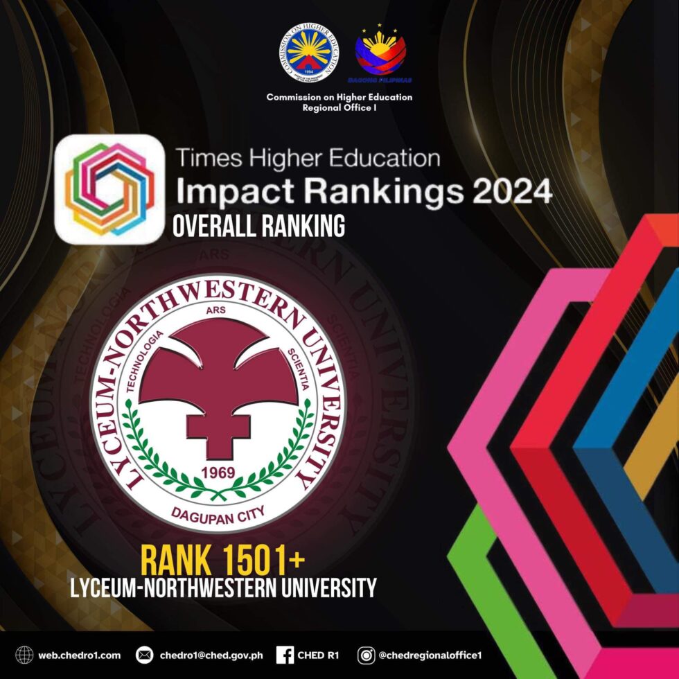 THE Impact Rankings 2024 – Rank 1501+ Overall Ranking | Lyceum ...